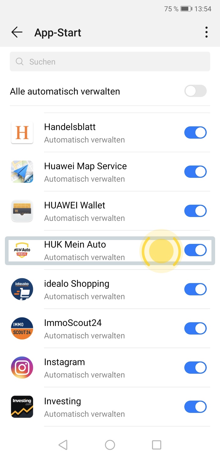 Stilvolle Huk Mein Auto App Ebenbildnull