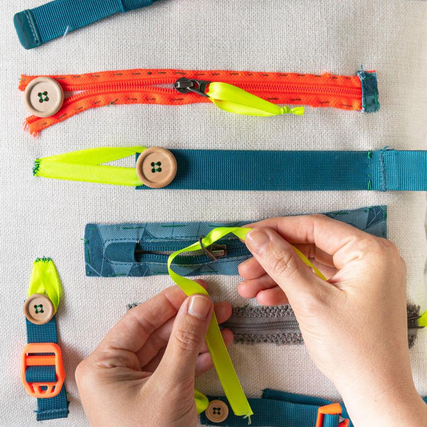 Busy-Pillow: Nestelkissen selber machen