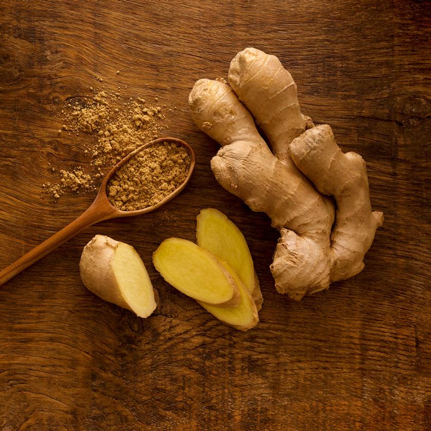 Ingwer-Shot mit Granatapfel